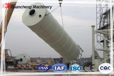 China Blue Steel Cement Silo 3mm top wall thickness  for concrete batching plant for sale