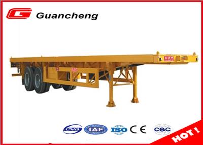 China Air Suspension Container Flatbed Heavy Duty Semi Trailer 40 Feet With Double Line Air Brake for sale