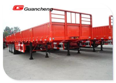 China Cargo Transport Side Wall Heavy Duty Semi Trailer 3 Axle 60 Ton Capacity for sale