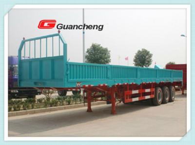 China Sidewall 3 axles 50 ton complete side wall cargo semi flatbed trailers with bpw axles for sale