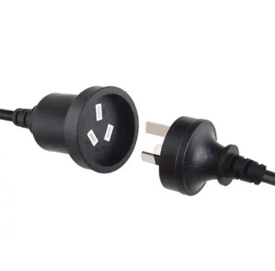 China 10A 250V Australia Power Cord , SAA 3 Pin Extension AC Power Cord for sale