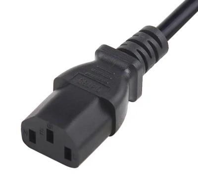 China Black USA Power Cord 0.75m 5m 3 Pin NEMA 5-15P Plug To IEC 320 C13 US Type for sale