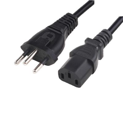 Cina NBR 14136 Brasile Corde di alimentazione 10A 250V 3 Pin Plug C13 Cavo 1,2m 1,5m in vendita
