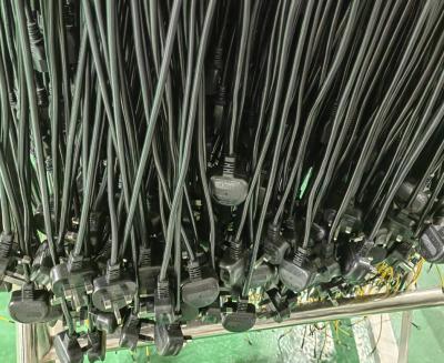 Cina 10A 250V UK Cordone di alimentazione 1,5m 1,8m 2m 5m Nero 3 pin BS1363 A IEC 320 C13 in vendita