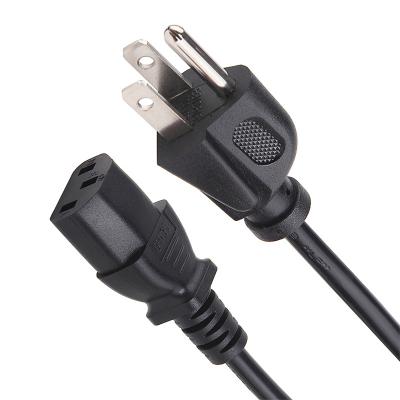 China UL Approved Heavy Duty Black PVC Jacket USA Power Cord NEMA5-15P for sale