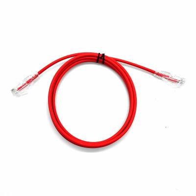 China Waterproof Cat6A UTP 4PR RJ45 Connector 28AWG Patch Cord Cable with PVC Jacket Applies to Lan Network for sale