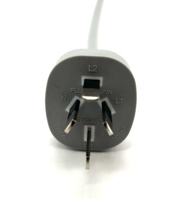 China Australien Stecker 4Pin Wechselstromverlängerungskabel für Leistung 250V Nennspannung zu verkaufen