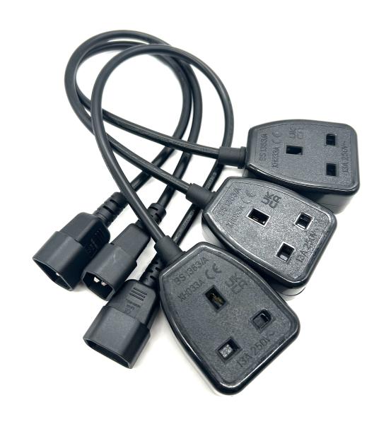 Quality IEC C14 To 1 Way UK Socket Extesion Cord 13 A 250V UK Electric Extension Ac for sale