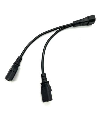 China Y Type Splitter Power Adapter C14 To C13*2  220V Extension Cables C14 Plug adapter For Electric for sale