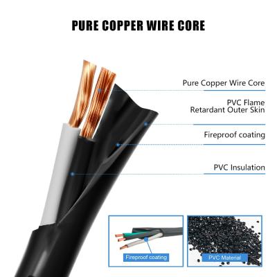China UK Power Cord Power Supply Cord Customized 2 Pin Power Cord 3A Plug Cable 250V Copper IEC C7 Plug for Home Hotel Restaurant Use for sale