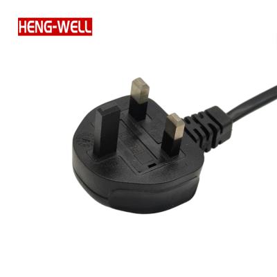 China UK Power Cord Power Supply Cord Customized 2 Pin Power Cord 3A Plug Cable 250V Copper IEC C7 Plug for Home Hotel Restaurant Use for sale