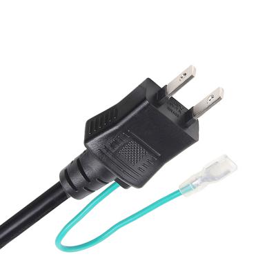 China 125V PSE Japan 2 Pin Power Cord Plug Cable With Ground Wire AC Power Cord for TV/Electric Iron/Consumer Electronics for sale