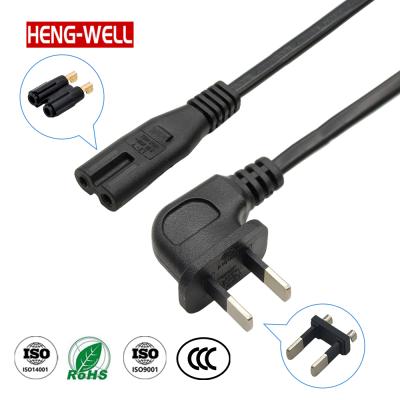 China HENG-WELL 2 Pin C7 Wiring Cord CCC Certified Audio Device Extension with Custom Logo Printing for Home Appliance Use Made China for sale