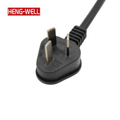 China HENG-WELL 3 Pin Stripped Power Cord 0.61m/2.5m with C13/C5 Angle Plug for Laptop/Printer & Consumer Electronics for sale