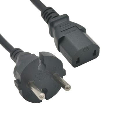 China EU Power Cord 16A 250V Schuko Plug 2 Pin Power Cord CEE Plug for High Power Appliances/Hotel/Resturant IEC C17 Power Cords for sale