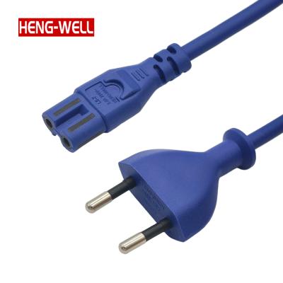 China HENG-WELL High Quality EU Power Cord 2 Pin Customized for Smart Home Appliances | AC Power Cable Extension Cord Supplier for sale