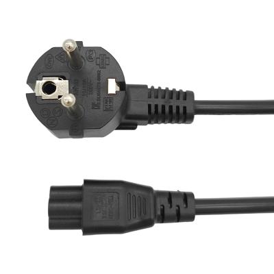 China Customized Jacket EU Power Cord for Superior Performance and Durability HENG-WELL European CEE Plug Household Appliance 16A 250V EU Plug IEC C13 C7 Power Cord WHITE IN STOCK for sale