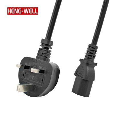 China UK Power Cord for Laptop Computer Iec C13 Supply Cable Power Plug Cable Best Price High Quality 3 Pin Consumer Electronics NEMA for sale