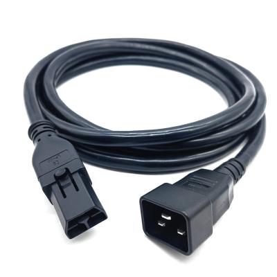 China SAF-D-GIRD Male to C20 Female Extension Cable SJT 12AWG 3-Core H05VV-F 3-Core AC Power Cord for Data Center for sale