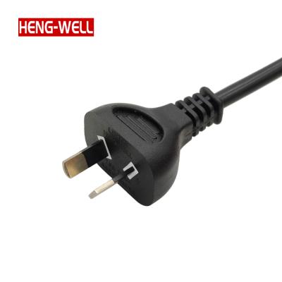 China Power Plug Power Cord Extension Cords Australian 2 Pin SAA Standard 7.5A 250V Consumer Electronics AU IEC 2 Ports 100% Copper 1M Power Cable for sale