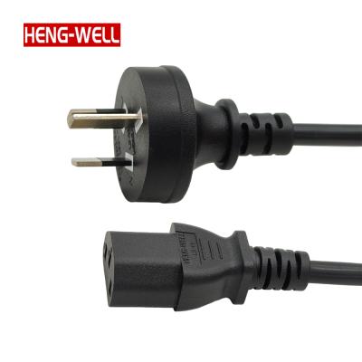 China SAA Certified 3 Pin Power Cord 10A 250V Power Supply Cord with Au Plug for PC/Computer/Laptop C13/C5 3 Pin for Home Appliance Convenient and Durable AC DC Power Cord with SAA Plug for sale