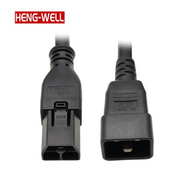Китай Расширительный кабель 3 ядра H05VV-F SJT 12AWG 3 ядра SAF-D-GIRD до C20 Корпоративный кабель мужской женский расширительный кабель для серверного оборудования PDU продается