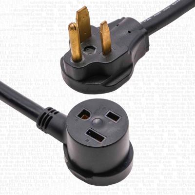 China HENG-WELL 250Volt 50 Amps Welder Extension Cord  NEMA 6-50P to 6-50R 8 Gauge Use for Welding Machines for sale