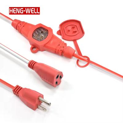 China SJTW 16/2 18/2 NEMA 5-15P 5-15R Plug Socket Overload Safety Power Cable Custom Length Fuse Protected Extension Cord for sale