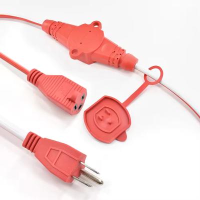 China SJTW 16/2 18/2 NEMA 5-15P 5-15R Plug Socket Overload Safety Power Cable Custom Length Fuse Protected Extension Cord for sale