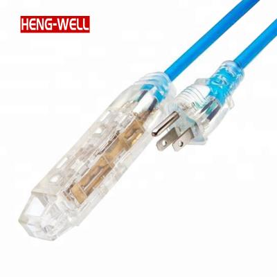Chine Pour cordon de rallonge rétractable homologué UL 15A avec extrémités éclairées, avec 3 prises, fil Sjtw pour atelier à domicile, utilisation en extérieur - Vente en gros à vendre