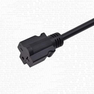 China HENG-WELL 10Ft Power Extension Cord Nema 6-20P/6-20R 10Ft for 220/250V 14 Awg for UL Listed 3 Prong SJTW Cable for sale