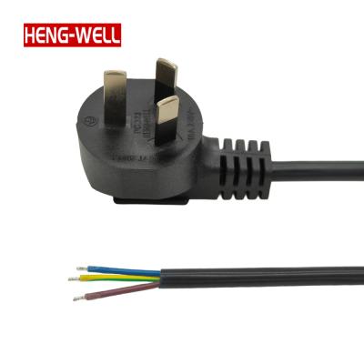 China HENG-WELL Custom 3 Pin AC Power Cord Stripped/Tinned Ends for LED TV/Monitor and Computer Consumers Electronics for sale