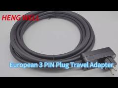 EU 3PIN REISDAPTER