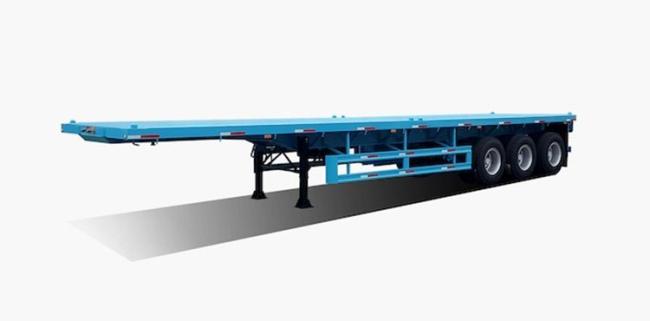 3 Axles 40FT Versatile and Reliable Drop Side Rail Wall Flatbed Semi-Trailer with Fuwa Axle 13t and Air Bag Spring Suspension
