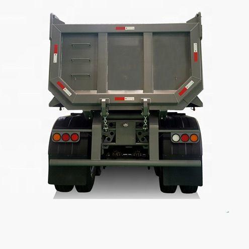 30 Cbm Solid Rounded Tipper Semi Trailer 3 Axles for Building Materials Truck Trailers