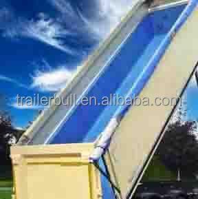30 Cbm Solid Rounded Tipper Semi Trailer 3 Axles for Building Materials Truck Trailers