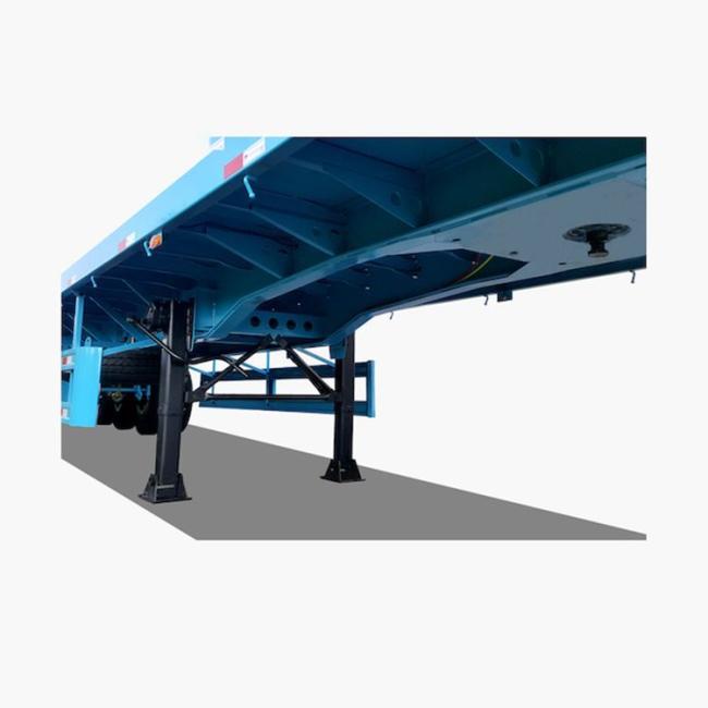 40FT 2 Axles Versatile and Reliable Flatbed Semi-Trailer with Fuwa Axle 13t and Air Bag Spring Suspension for Efficient Cargo Transportation