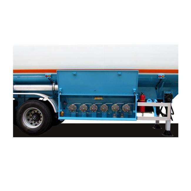 42000L 28t 4 Compartments and Super Tire Carbon Steel Fuel or Refuel Tank Semi Trailer with BPW Axle 12t and Air Bag Spring Suspension for Tanzania