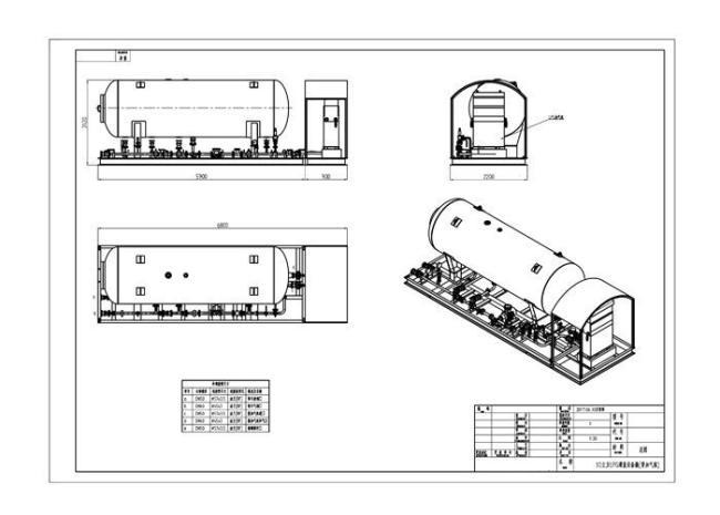 10000L LPG Filling Skid, LPG Storage Tanker
