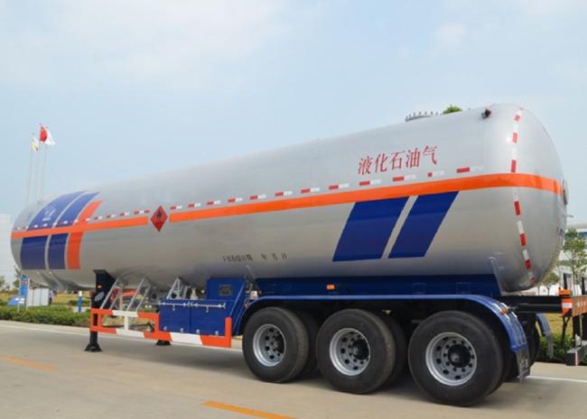 3 Axles 61000L Liquefied Petroleum Gas Lorry Tanker Semi Trailer for LPG