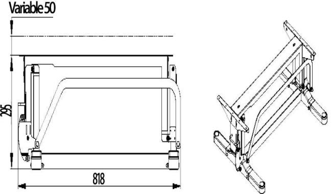 Self-Propelled/Trailer Rvs RV Table Supports for RV Truck Camper Motorhomes DIY