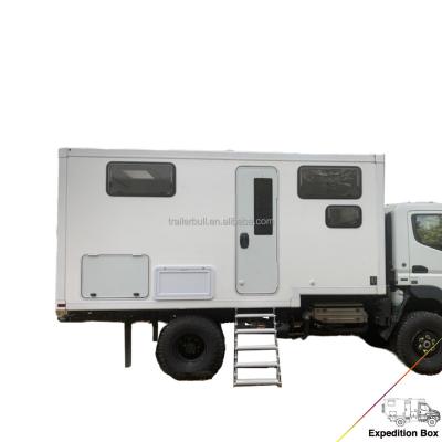 China Customizable Square FRP Motorhome Truck Camper Shell Perfect for Overland Expedition for sale