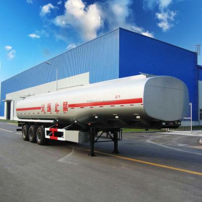 China Truck Trailer 42000L 28T Carbon Steel Fuel Or Refuel Tank Semi Trailer for Tanzania for sale