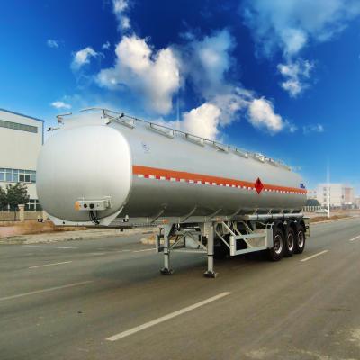 China Truck Trailer 42000L 28T Carbon Steel Fuel Or Refuel Tank Semi Trailer for Tanzania for sale