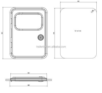 中国 涙のドア 918x663 フライスクリーンとカスタマイズオプションのモーターホームRVトレーラー 販売のため
