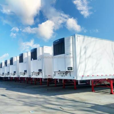 China 0.295 W/m2 C K Value Refrigerated Semi Truck Trailer for Frozen Meats and Chill Foods for sale