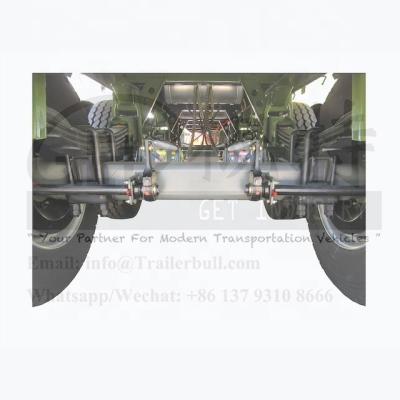 China 40ft 3 Axles Platform Rail Side Semi Trailer with EBS Brake System for Cargo Delivery for sale