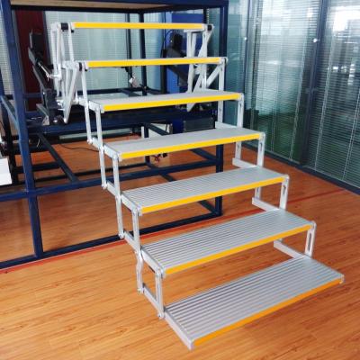 DIY Overland Expedition RVs 7 Steps 1700mm Floor Height Swing Stairs with 70W Motor