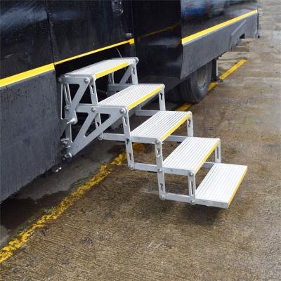 China Convenient 5 Stage Electric Swing Steps For Expedition Truck Camper And RV Motorhome for sale