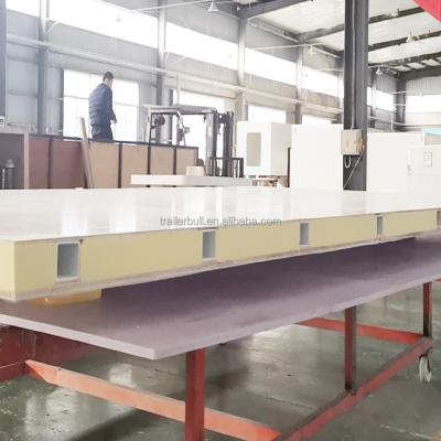 China FRP PU/XPS FRP Sandwich Panels for Expedition Truck Camper Embedded FRP Tube Crossbeam for sale